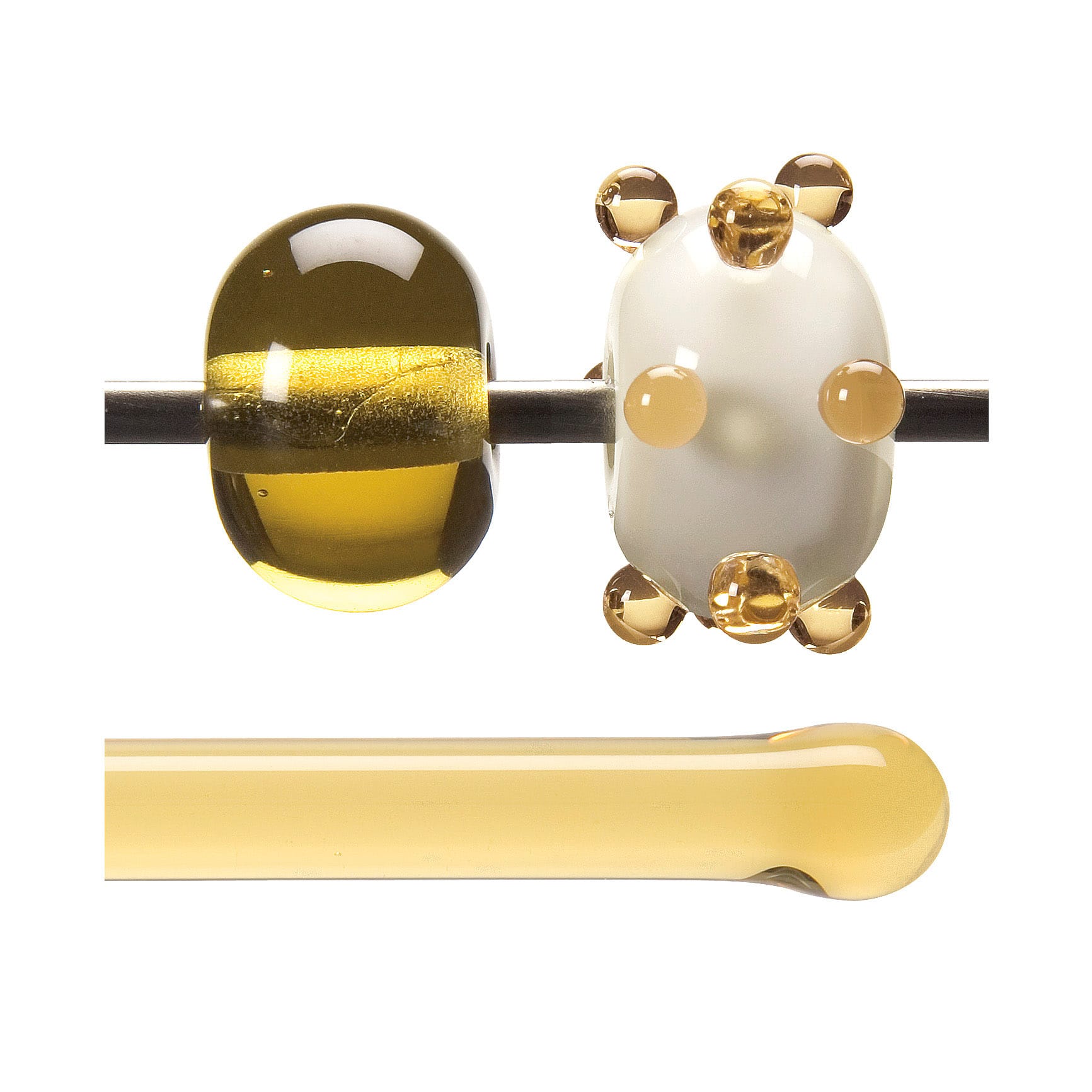 001437 Light Amber Rod – Australian Art Glass Supplies